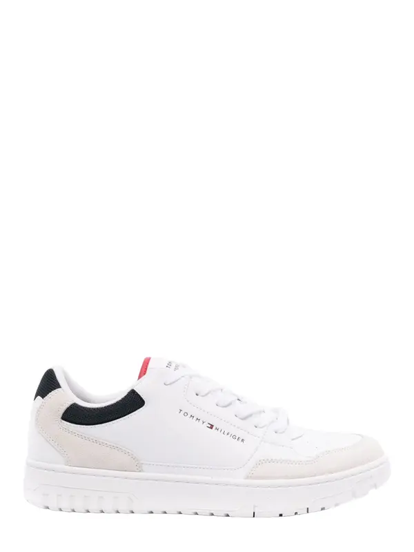 Tommy Hilfiger Cleat Leather Sneakers - White