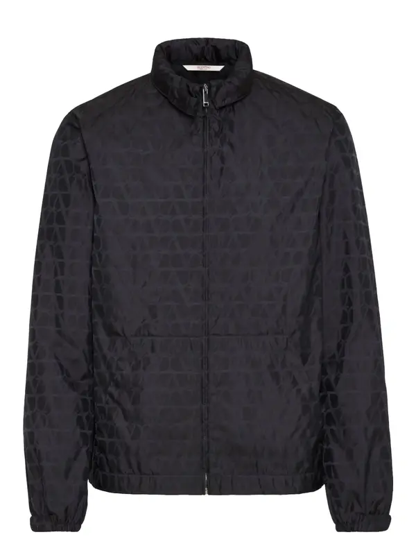 Valentino Garavani Toile Iconographe Windbreaker Jacket - Blue