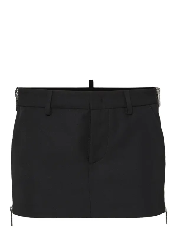 Dsquared2 Side-zip Mini Skirt - Black