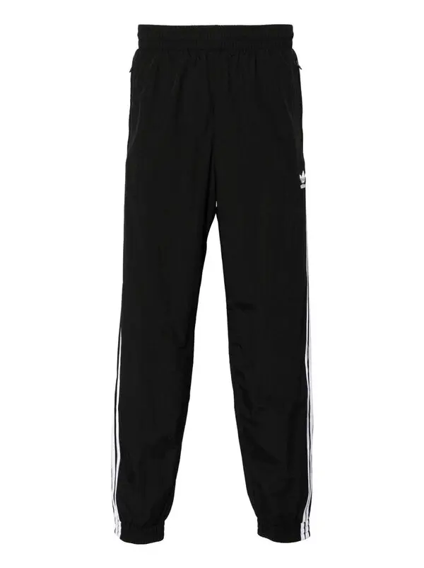 Adidas Trefoil-embroidered Recycled Polyamide Track Pants - Black