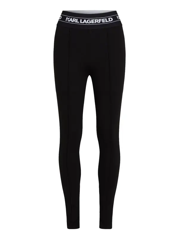 Karl Lagerfeld Logo-tape Leggings - Black