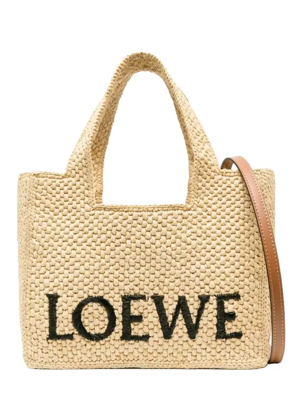 Loewe Raffia Tote Bag - Neutrals