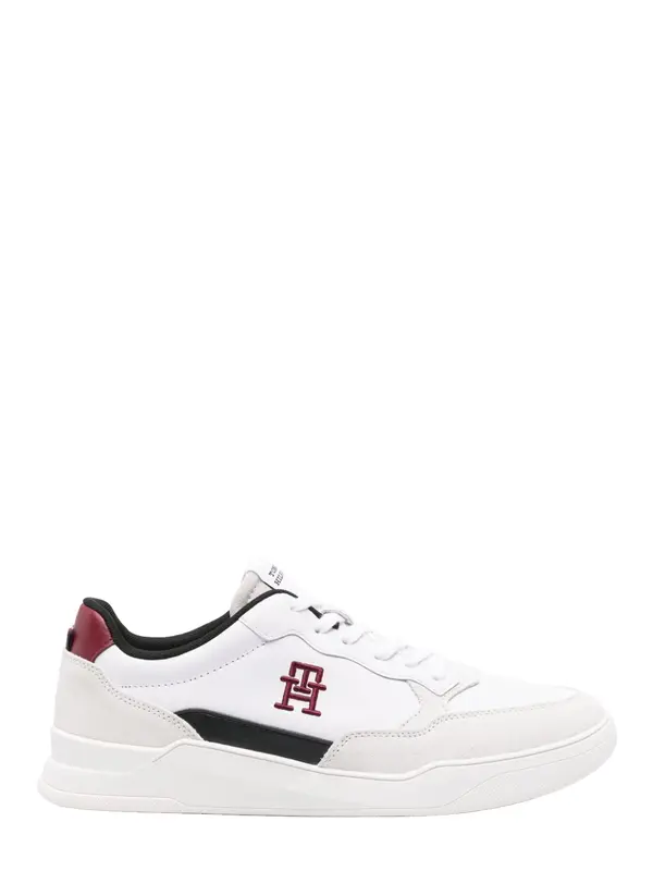 Tommy Hilfiger Elevated Cupsole Leather Sneakers - White
