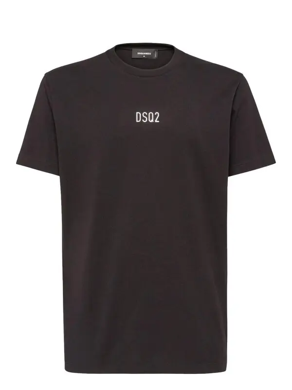 Dsquared2 Embossed-logo Cotton T-shirt - Black