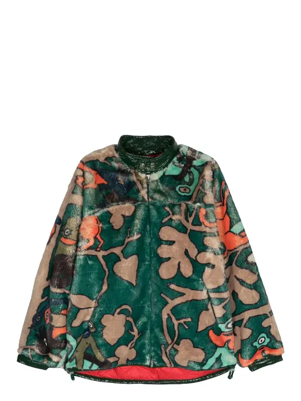WALTER VAN BEIRENDONCK Graphic-print Jacket - Green