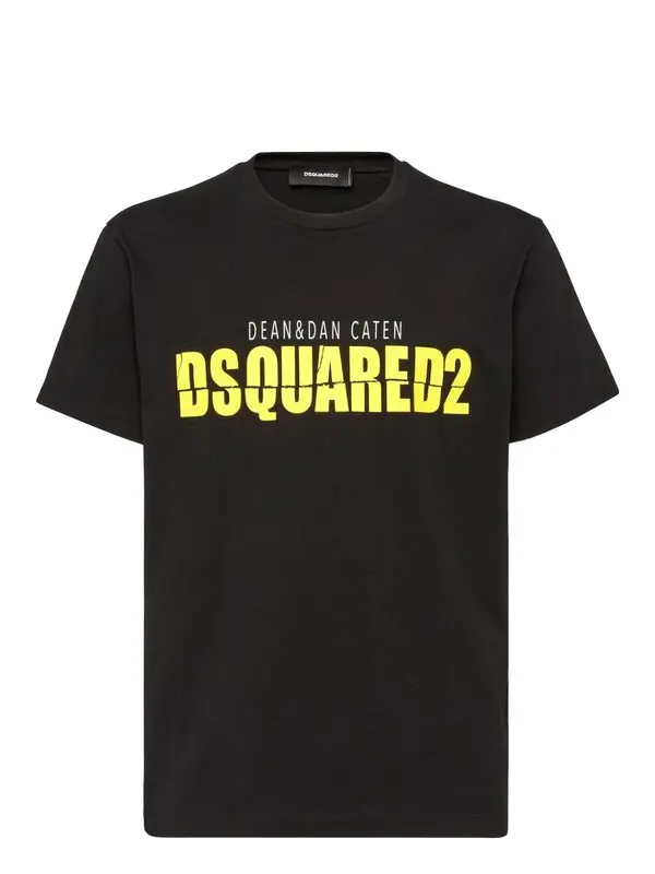 Dsquared2 Logo-print Cotton T-shirt - Black