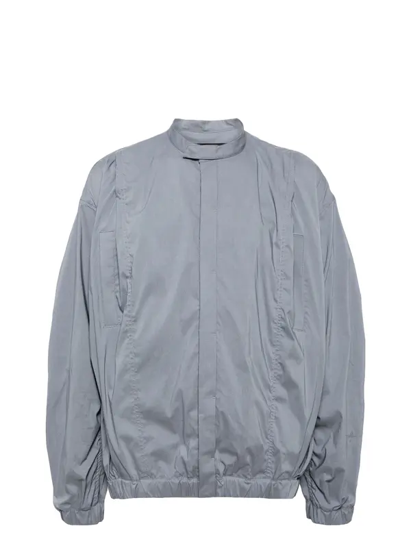 SONGZIO Pleat-detail Padded Shirt - Blue
