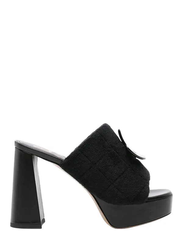 Patou X Bettina Vermillon Anita 110mm Sandals - Black