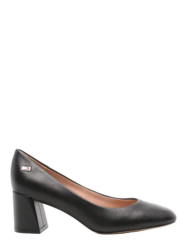 Tommy Hilfiger 60mm Square-toe Leather Pumps - Black
