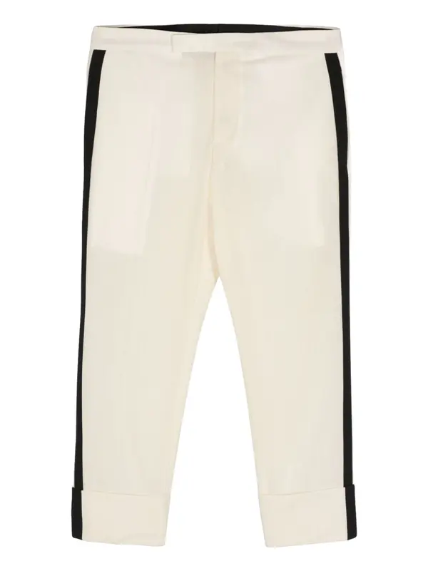 SAPIO Wool Tailored Trousers - White