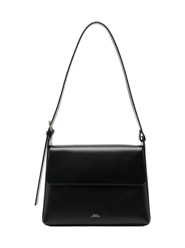 A.p.c. Virginie Leather Shoulder Bag - Black