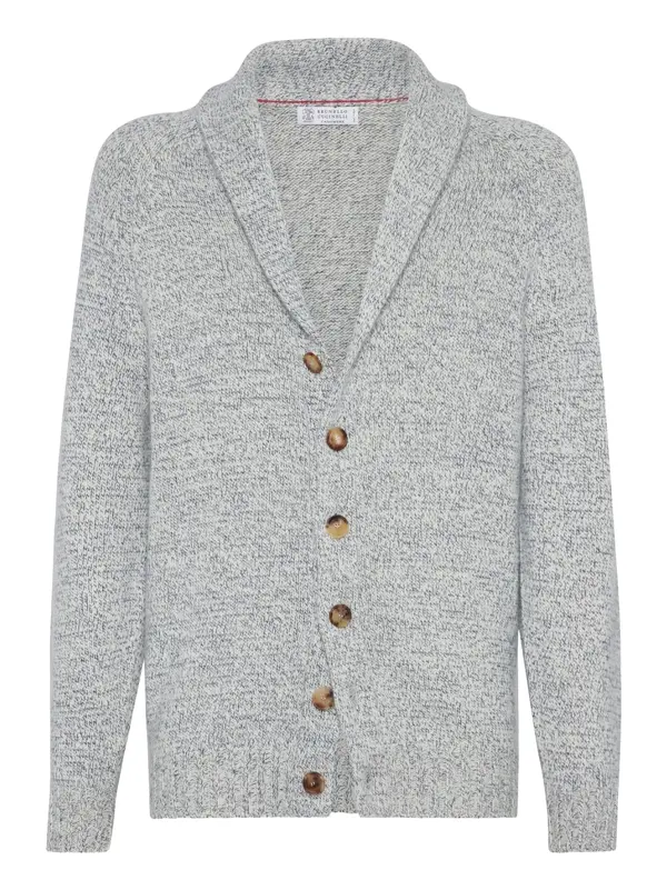 Brunello Cucinelli Button-up Cashmere Cardigan - Blue
