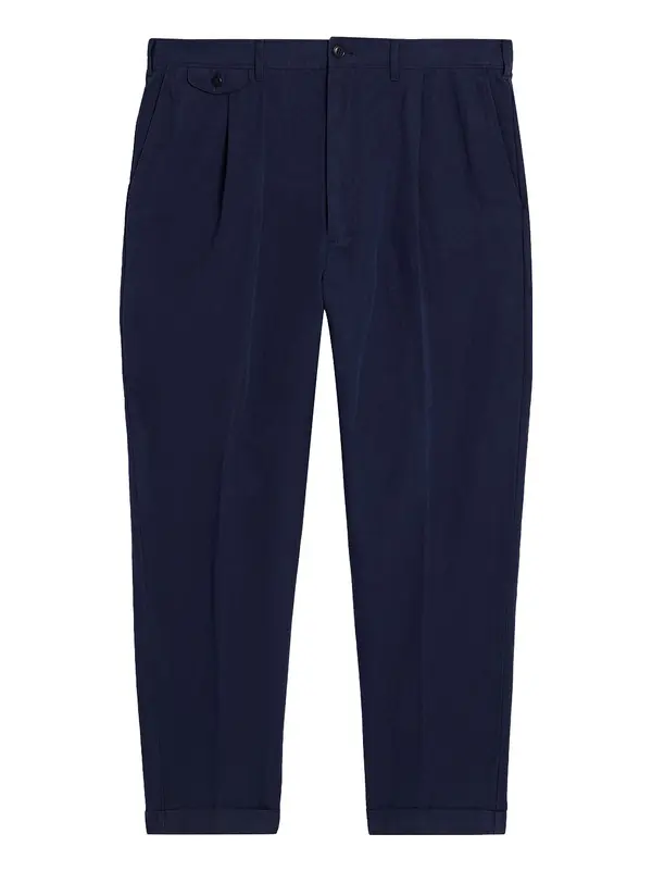 ALEX MILL Cotton And Linen-blend Pants - Navy