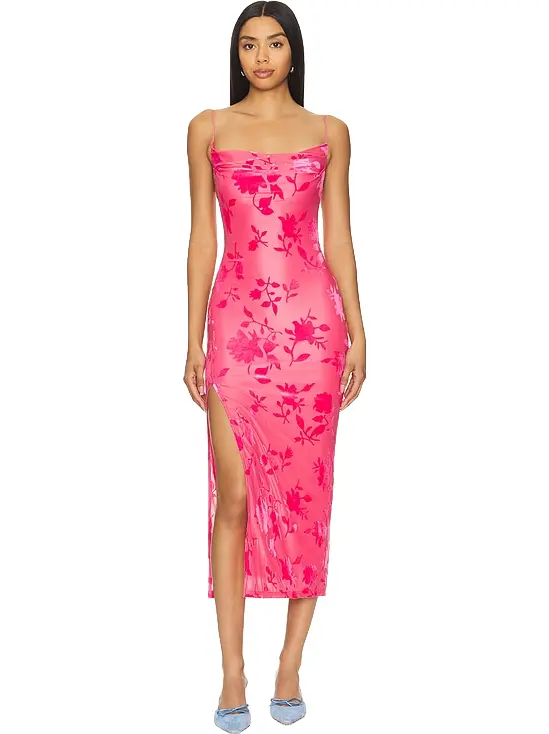MORE TO COME Deana Midi Dress - Pink