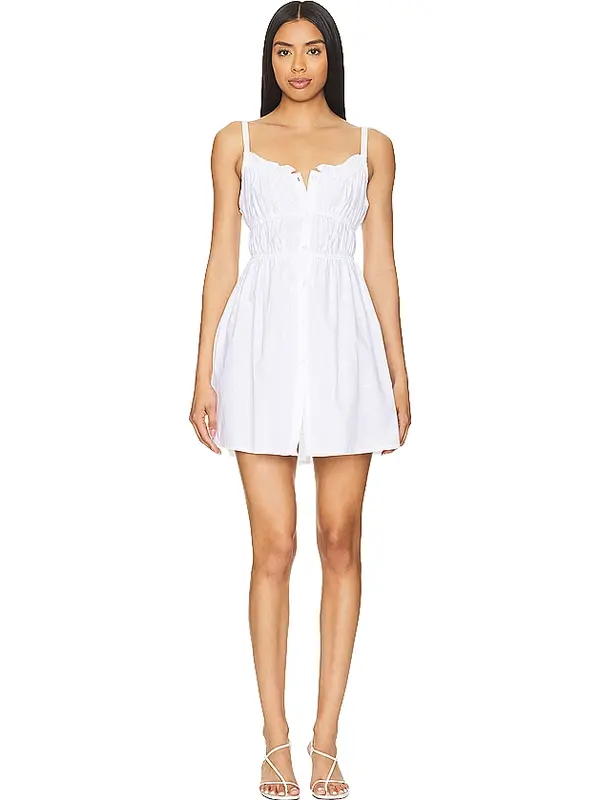 SNDYS Isabella Mini Dress - White