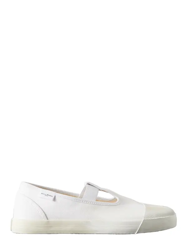 MAISON MARGIELA Tabi On The Deck Distressed Sneakers - White