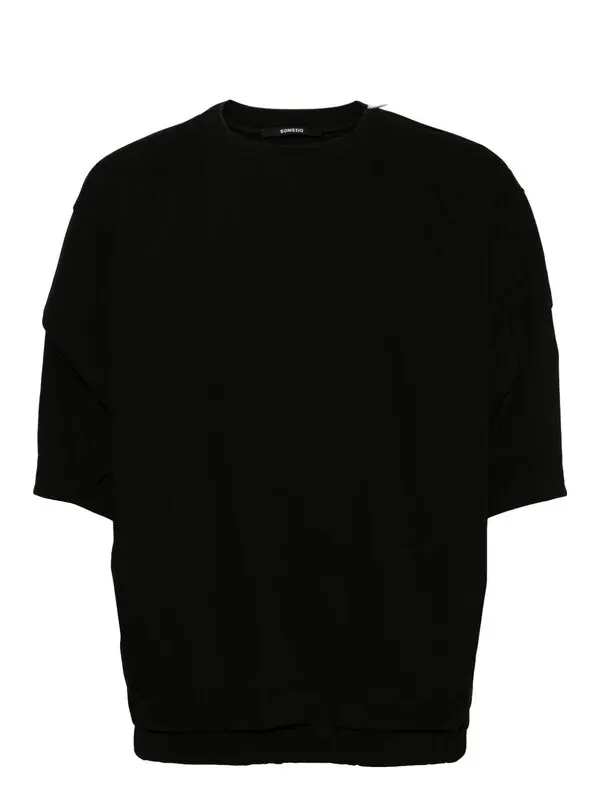 SONGZIO Underart Short-sleeve Sweatshirt - Black