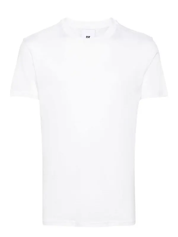 PT TORINO Plain Mélange-effect T-shirt - White