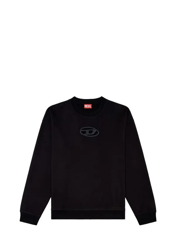 DIESEL® Logo Cut-out Sweatshirt - Black
