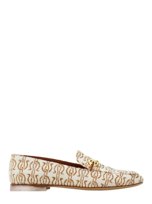 FERRAGAMO Gancini-embellished Loafers - Neutrals