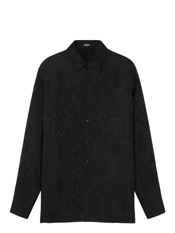 Versace Barocco Devor� Shirt - Black