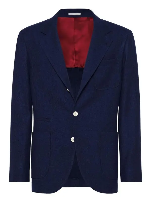 Brunello Cucinelli Single-breasted Blazer - Blue