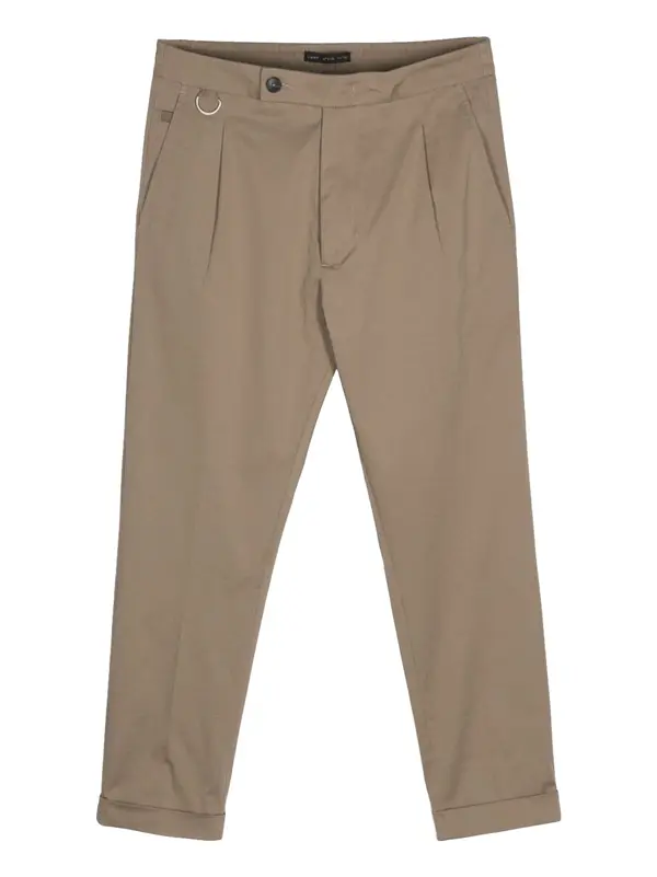 LOW BRAND Riviera Slim-fit Trousers - Neutrals