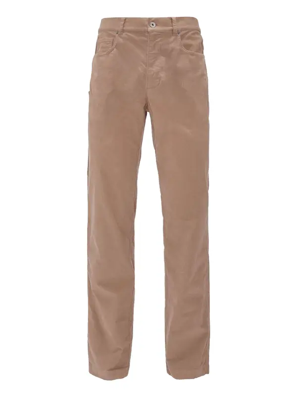 JW Anderson Straight Leg Cotton Trousers - Neutrals
