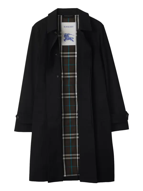 Burberry Gabardine Coat - Black