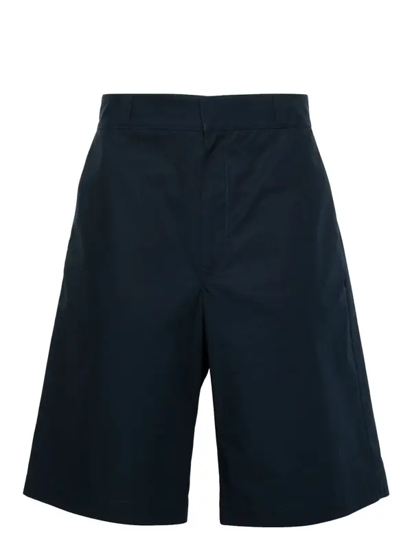 MODES GARMENTS Poplin Bermuda Shorts - Blue