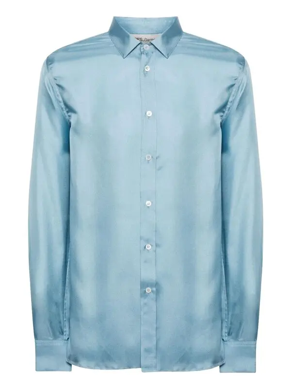 MODES Lightweight Silk Shirt - Blue