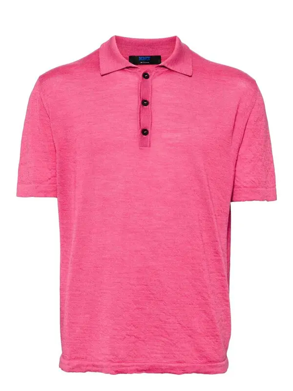 Kiton Short-sleeve Polo Shirt - Pink