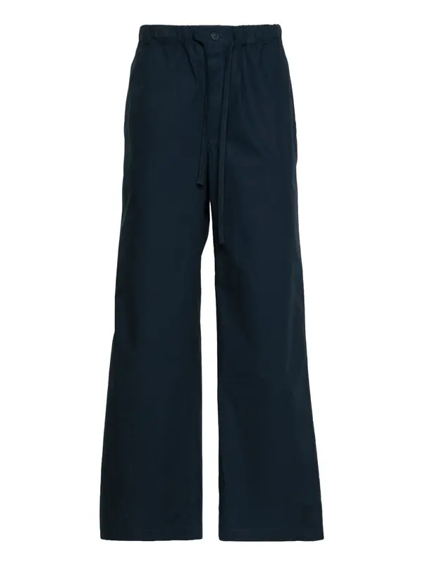 MODES Poplin Straight-leg Trousers - Blue