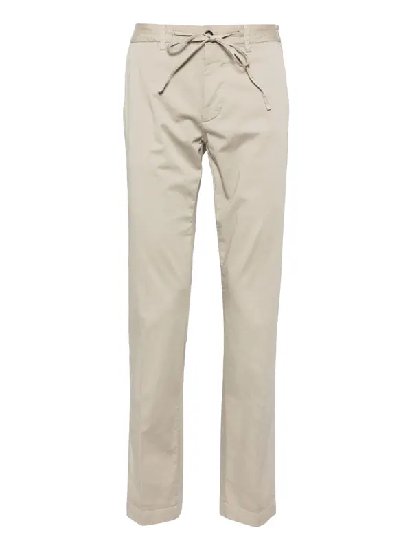 Corneliani Drawstring Straight-leg Trousers - Neutrals
