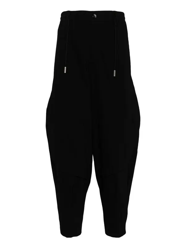 SONGZIO Loose Fit Darted Trousers - Black