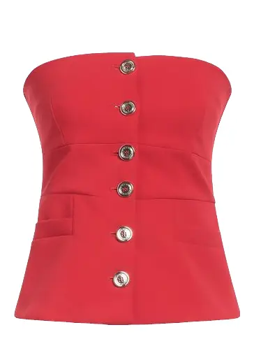 Pinko Top Light Polyester, Elastane - Red