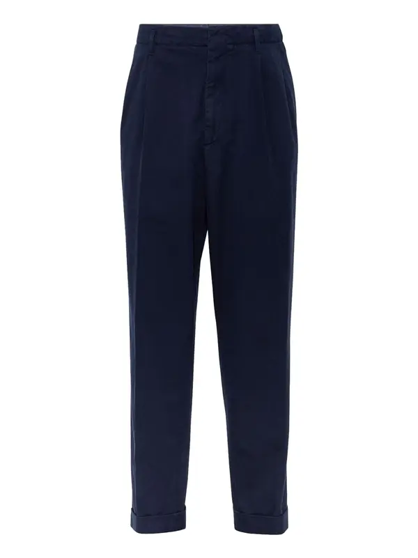 Brunello Cucinelli Pressed-crease Trousers - Blue