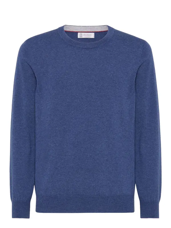 Brunello Cucinelli Crew-neck Cashmere Jumper - Blue