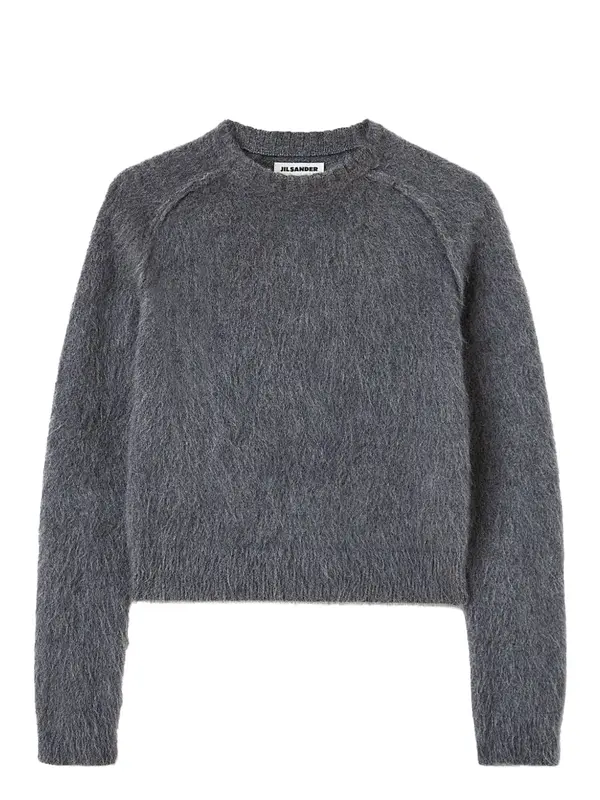 JIL SANDER Brushed-finish Jumper - Grey