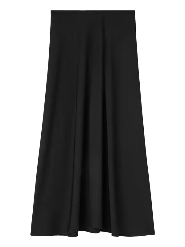 JIL SANDER Flared Midi Skirt - Black