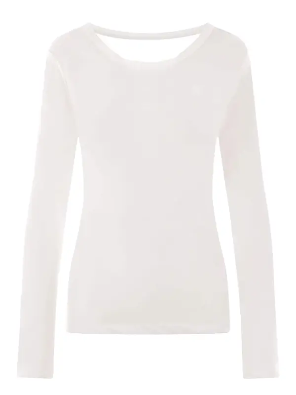 Yohji Yamamoto Cut-out Cotton Top - White