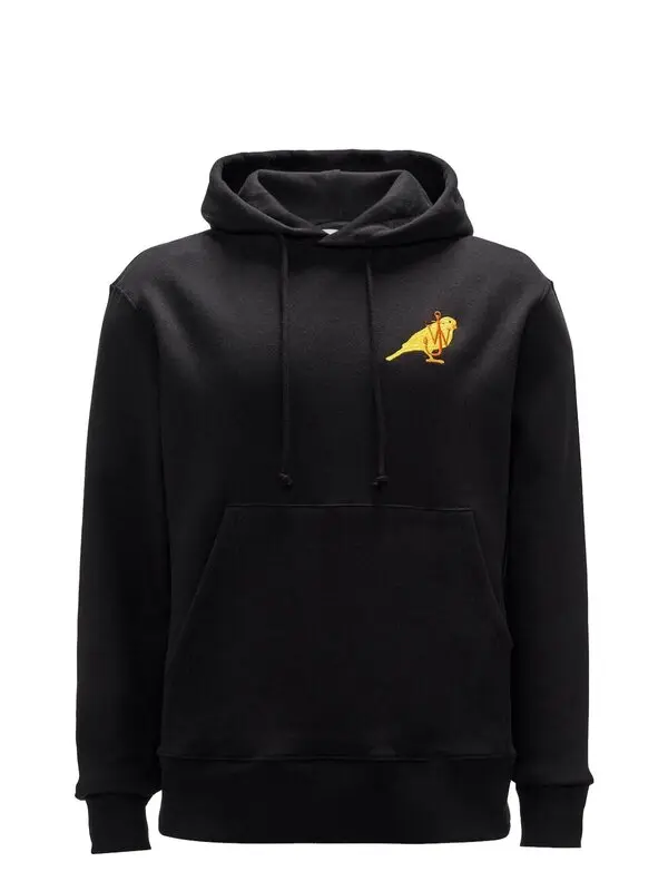 JW Anderson Canary Organic Cotton Hoodie - Black