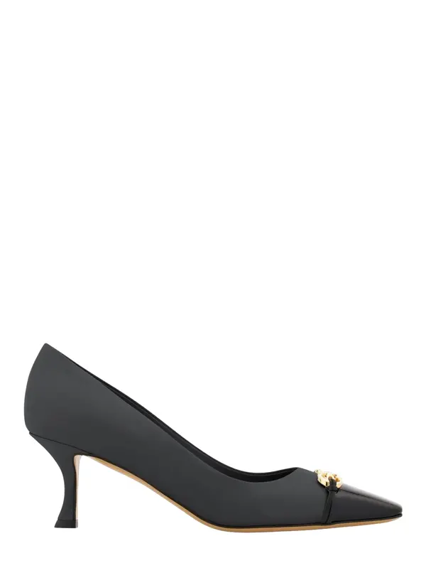 FERRAGAMO 60mm Gancini-plaque Pumps - Black