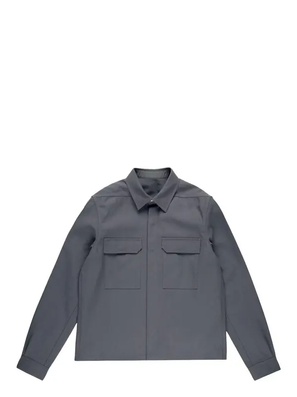 Rick Owens Classic-collar Twill Shirt - Grey