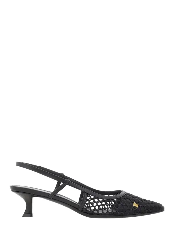 FERRAGAMO 40mm Vara-appliqué Slingback Pumps - Black