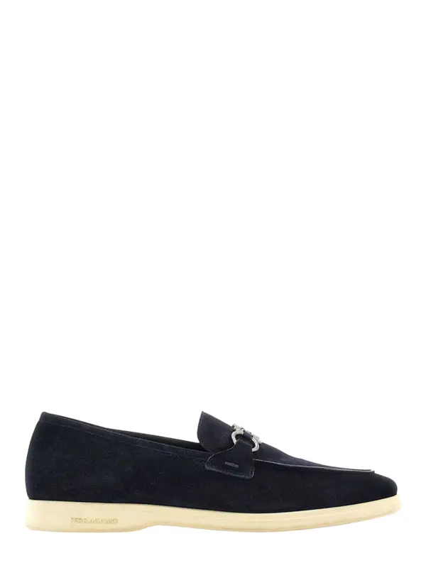 FERRAGAMO Gancini Loafers - Blue