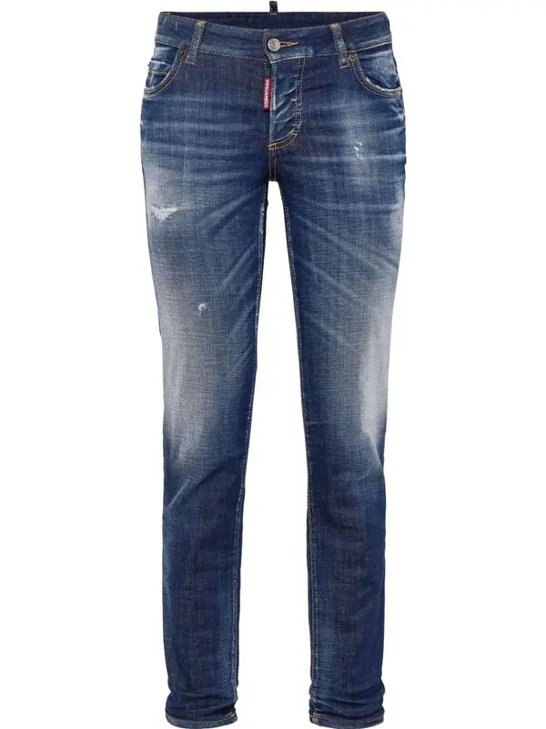 Dsquared2 Cropped Skinny Jeans - Blue
