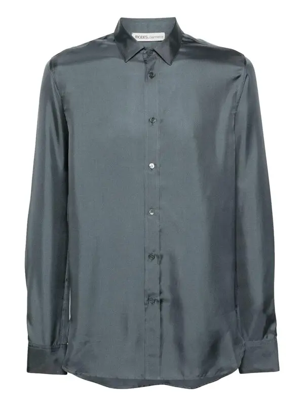 MODES Lightweight Silk Shirt - Grey