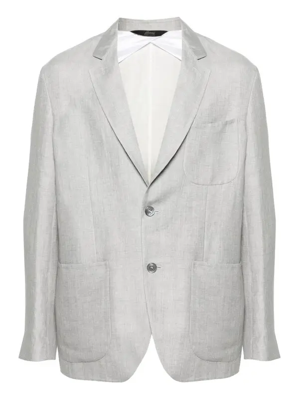 Brioni Single-breasted Blazer - Grey