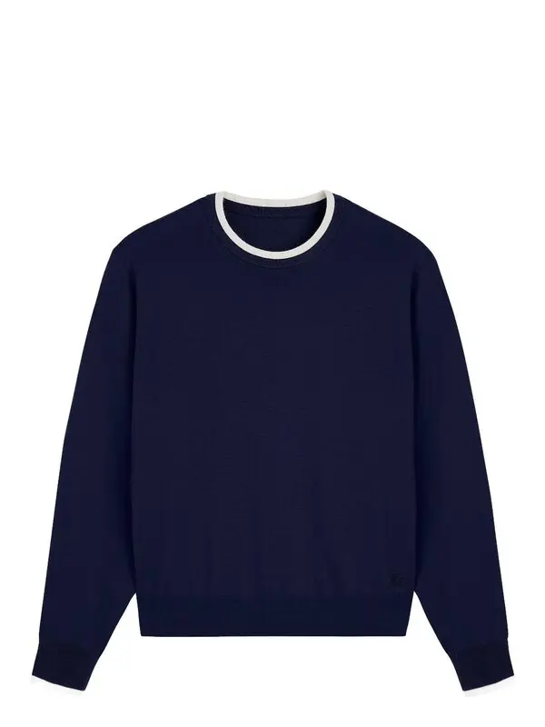 Vilebrequin Crew-neck Cashmere-merino Jumper - Blue